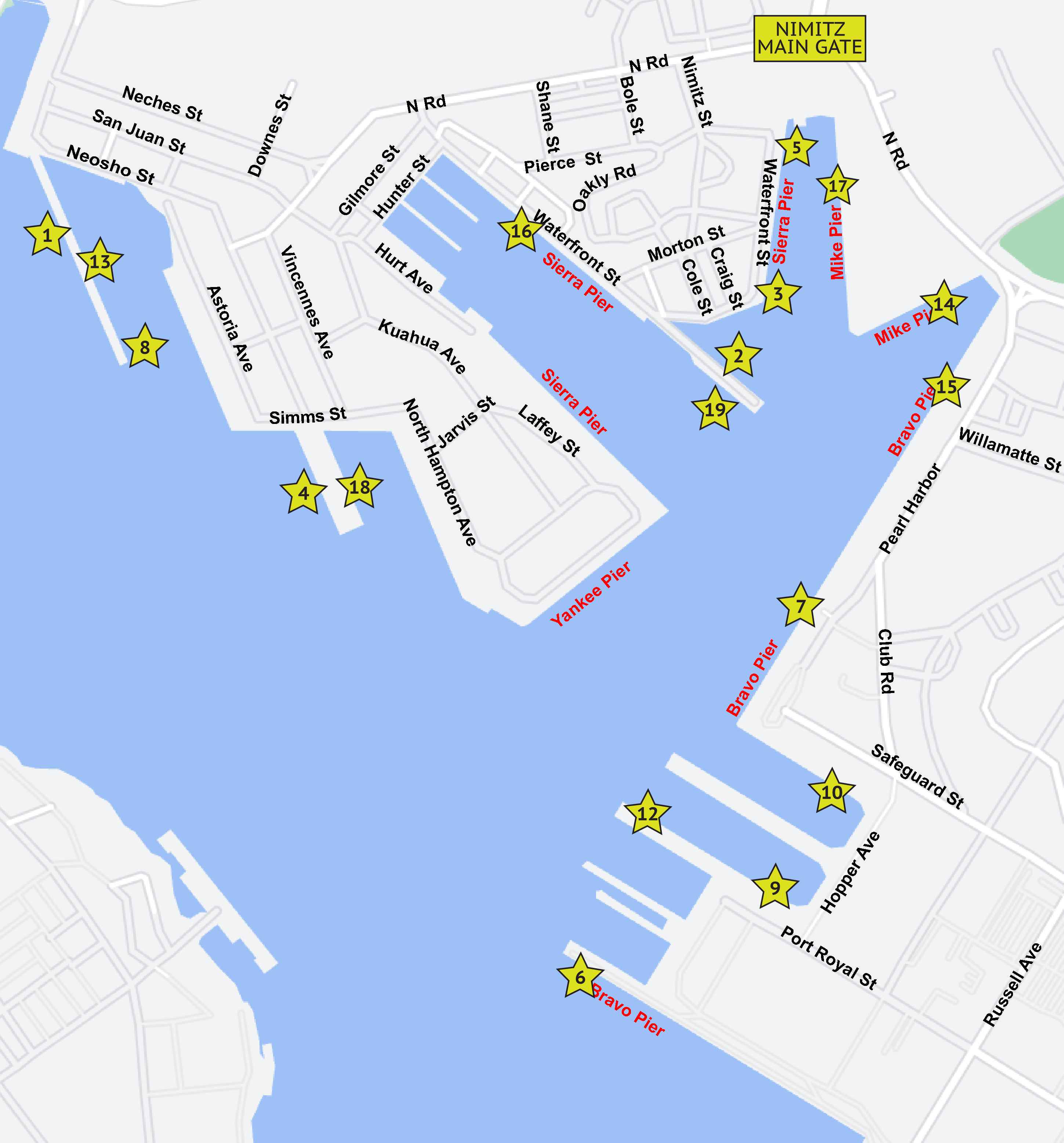 Pearl Harbor Base Map